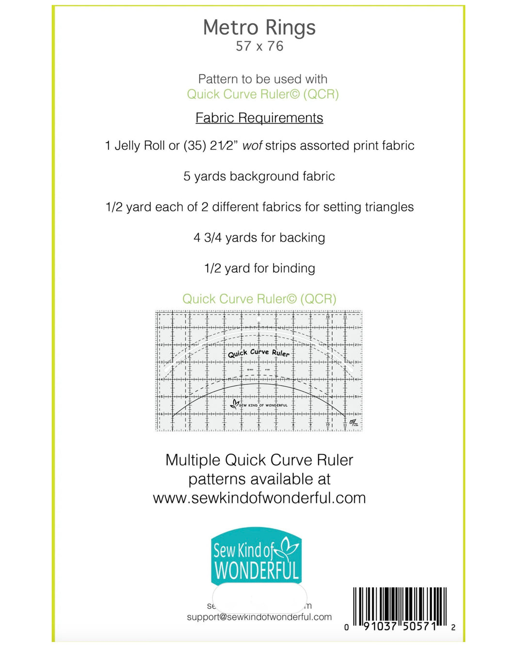 Sew Kind of Wonderful Patterns and Rulers – Good Vibes Quilt Shop