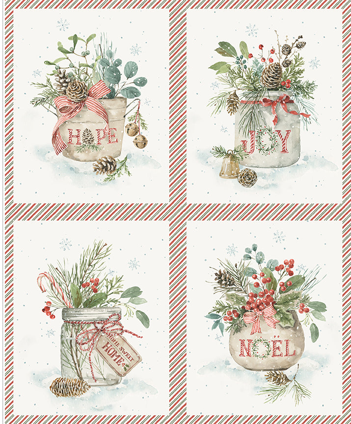 Holiday Spirit, Season's Greetings Pillow Panel, PREORDER – Good Vibes ...
