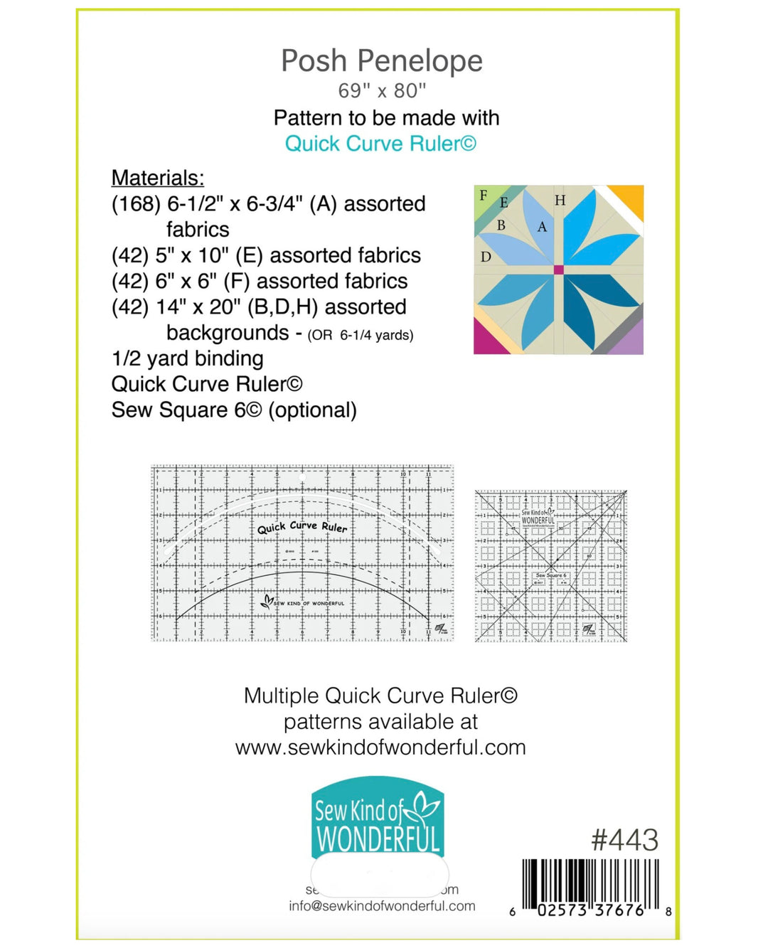 Sew Kind of Wonderful Patterns and Rulers – Good Vibes Quilt Shop