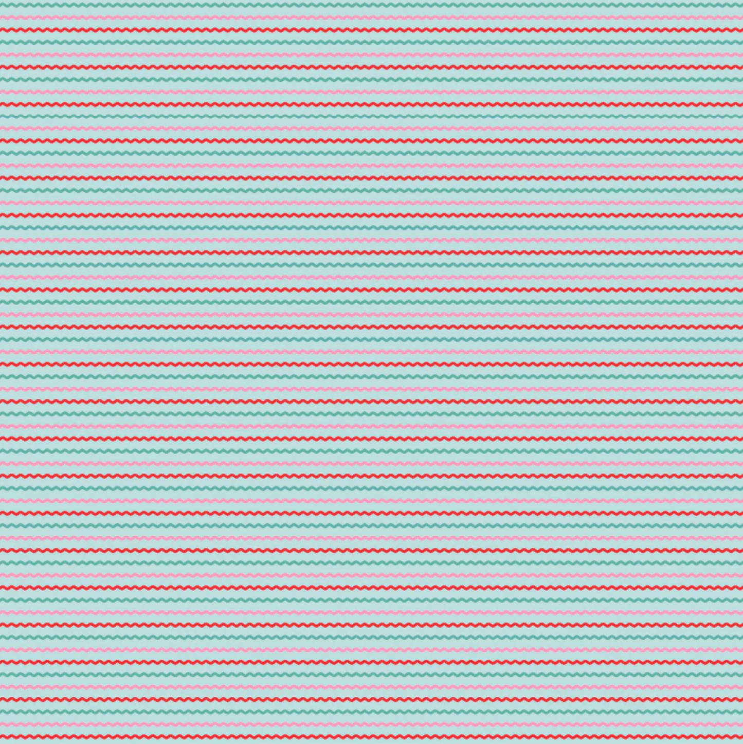 Smitten Chicken, Ric Rac Aqua, SN251111, Sold by the 1/2 Yard, PREORDE ...